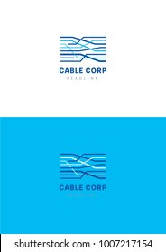 Cable Corporation Logo Template Stock Vector (Royalty Free) 1007217154 ...