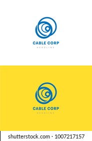 Cable Corporation Logo Template Stock Vector (Royalty Free) 1007217157 ...