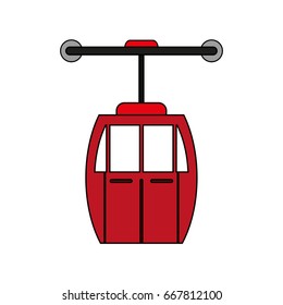 Cableway Cabin Design Stock Vector (Royalty Free) 667812100 | Shutterstock