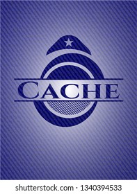 Cache Emblem Jean Background Stock Vector (Royalty Free) 1340394533 ...