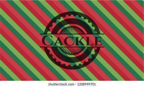 Cackle Christmas Badge Background Stock Vector (Royalty Free ...