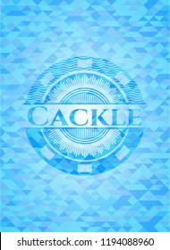 Cackle Light Blue Emblem Triangle Mosaic Stock Vector (Royalty Free ...
