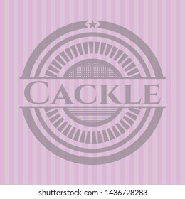 Cackle Realistic Pink Emblem Vector Illustration Stock Vector (Royalty ...