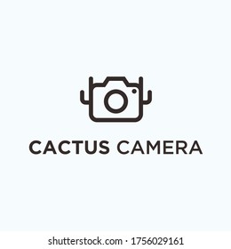 Cactus Camera Logo Camera Icon Stock Vector (Royalty Free) 1756029161 ...