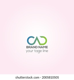 Cad Vector Logo Design Brand Identity Stock Vector (Royalty Free ...
