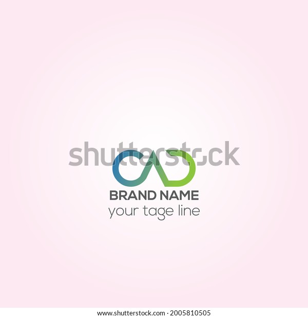 Cad Vector Logo Design Brand Identity Stock Vector (Royalty Free ...