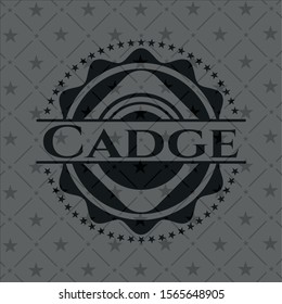 Cadge Realistic Black Emblem Vector Illustration Stock Vector (Royalty ...