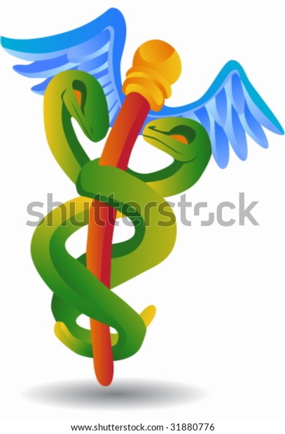 Caduceus Cartoon Drawing Stock Vector (Royalty Free) 31880776 ...