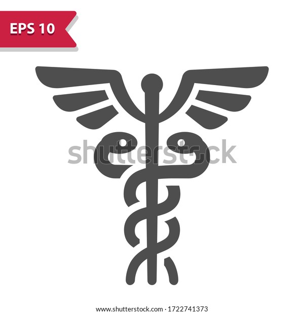Caduceus Icon Professional Pixel Perfect Icon Stock Vector (Royalty ...