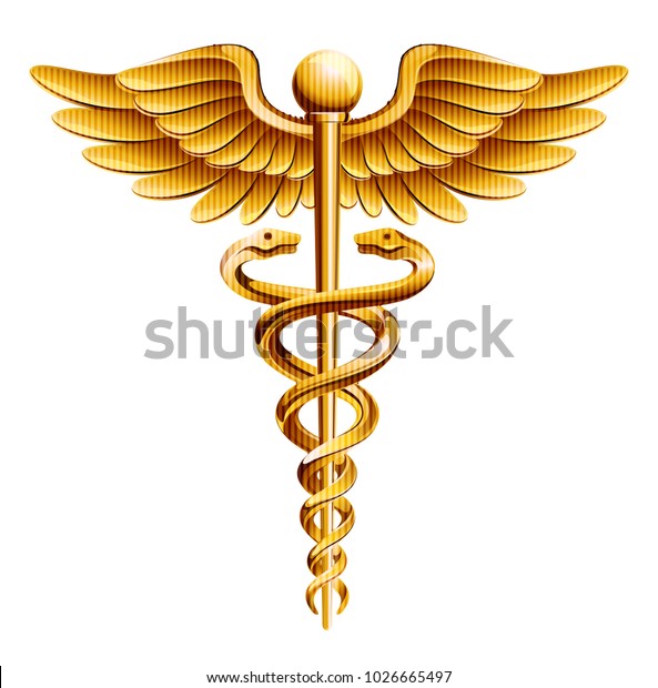 Caduceus Medical Icon Stock Vector (Royalty Free) 1026665497 | Shutterstock