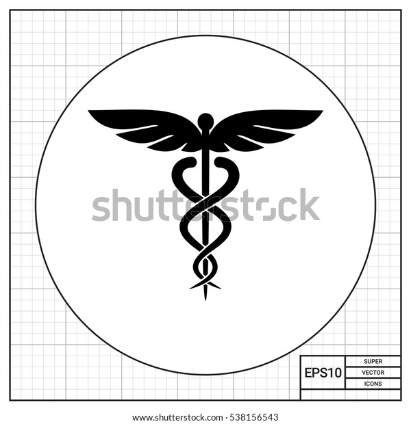 Caduceus Symbol Icon Stock Vector (Royalty Free) 538156543