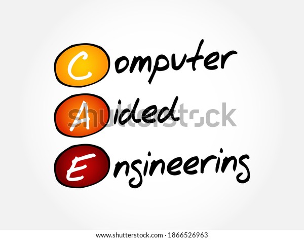 Cae Computer Aided Engineering Acronym Technology Stock Vector (Royalty ...