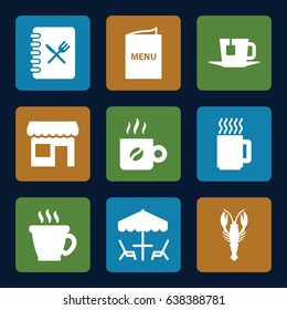 Cafe Icons Set Set 9 Cafe Stock Vector (Royalty Free) 638388781 ...