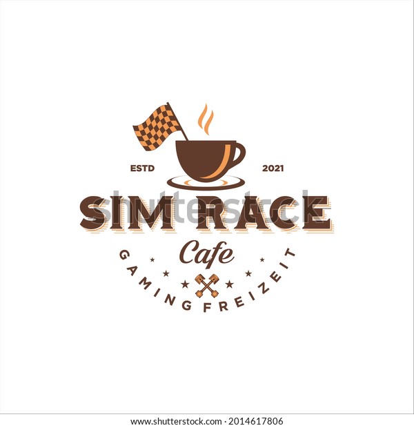 Cafe Race Simulator Logo Design Inspiration Stock Vector (Royalty Free ...