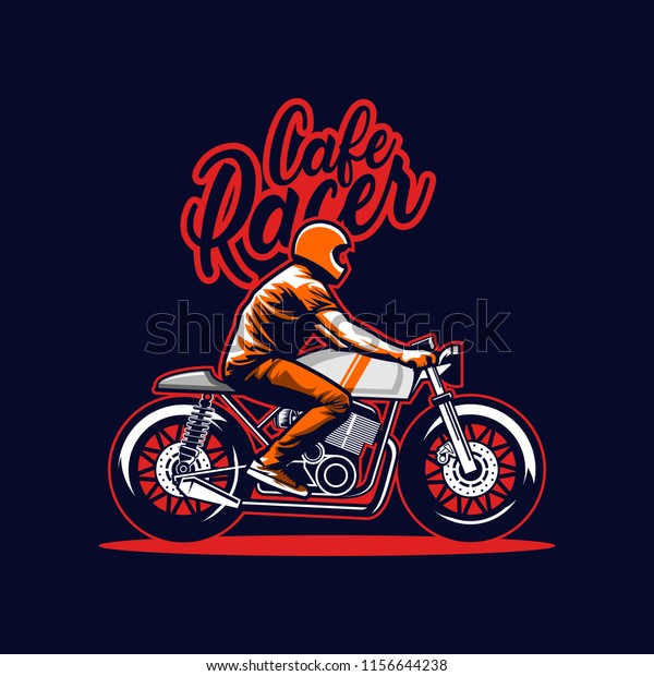 cafe racer icon vector