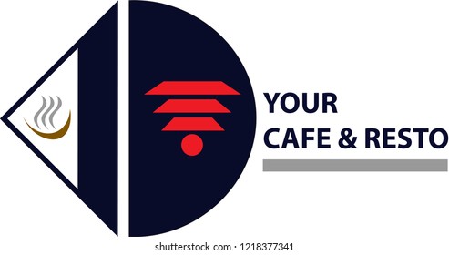 Cafe Resto Logo 스톡 벡터(로열티 프리) 1218377341 | Shutterstock
