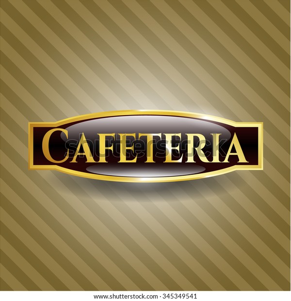 Cafeteria Gold Shiny Badge Stock Vector (Royalty Free) 345349541 ...