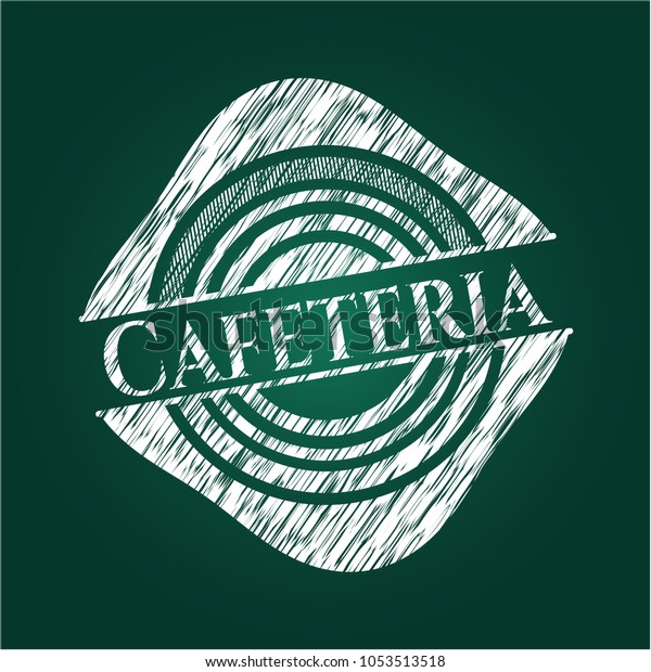Cafeteria Written On Blackboard Stock Vector (Royalty Free) 1053513518 ...