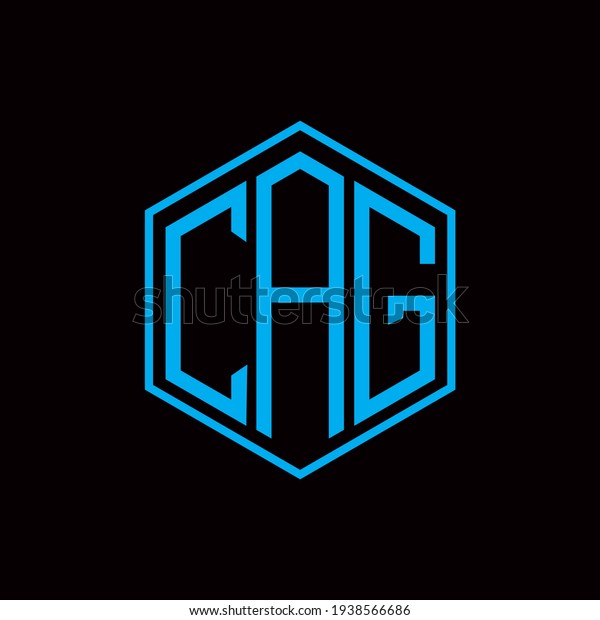 Cag Poligon Letter Icon Design On Stock Vector (Royalty Free ...