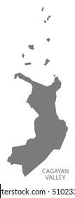 Cagayan Valley Philippines Map Grey Stock Vector (Royalty Free ...