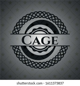 Cage Black Emblem Vintage Vector Illustration Stock Vector (Royalty ...