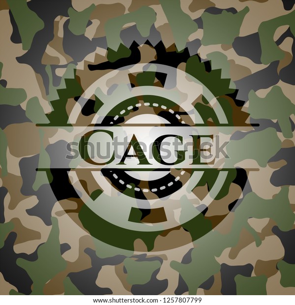 Cage Camouflage Emblem Stock Vector (Royalty Free) 1257807799 ...