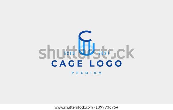Cage Vector Logo Design Icon Illustration Stock Vector (Royalty Free ...