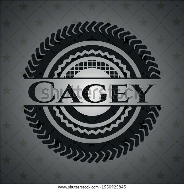 Cagey Realistic Black Emblem Vector Illustration Stock Vector (Royalty ...