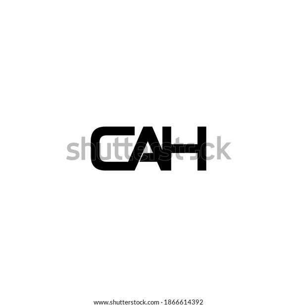 Cah Letter Original Monogram Logo Design Stock Vector (Royalty Free ...