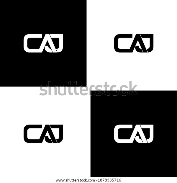 Caj Original Monogram Logo Design Stock Vector (Royalty Free ...