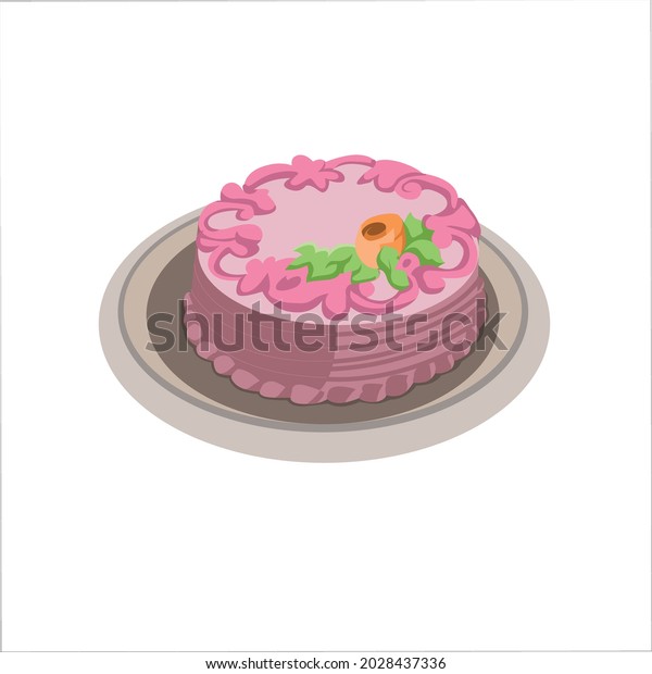 Cake Color Vector Clipart Design Stock Vector (Royalty Free) 2028437336 ...