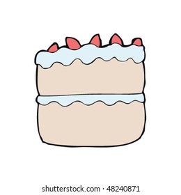 dibujo de torta: vector de stock (libre de regalías) 48039832 ...