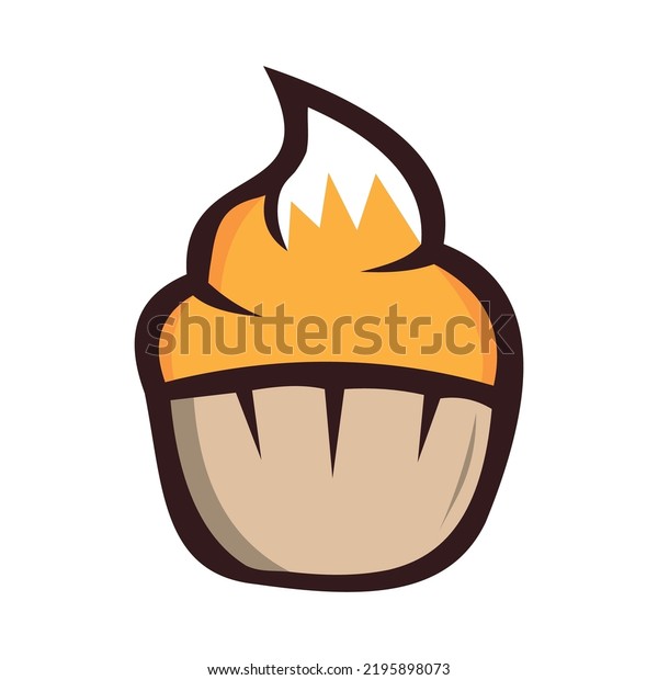 Cake Fox Tail Simple Modern Stock Vector (Royalty Free) 2195898073 ...