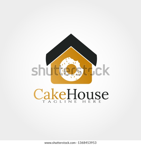 Cake House Logo Design Cake Shop Stock Vector (Royalty Free) 1368453953 ...
