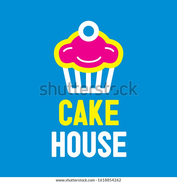 Cake House Logo Template Modern Design Stock Vector (Royalty Free ...