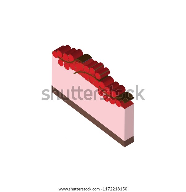 Cake Isometric Left Top View 3d: เวกเตอร์สต็อก (ปลอดค่าลิขสิทธิ์ ...
