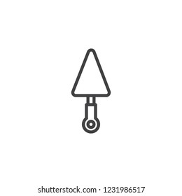 Cake Server Outline Icon Linear Style Stock Vector (Royalty Free ...