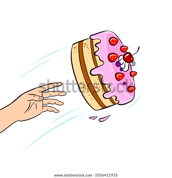 106 Throwing cake on face Gambar, Foto Stok & Vektor | Shutterstock
