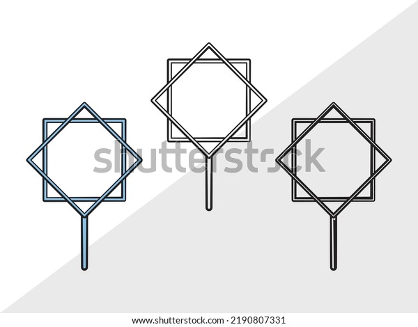 Cake Topper Clipart Svg Printable Vector 库存矢量图（免版税）2190807331 ...