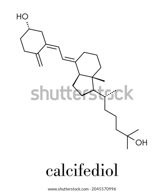 Calcifediol Calcidiol 25hydroxyvitamin D Molecule Blood Stock Vector ...