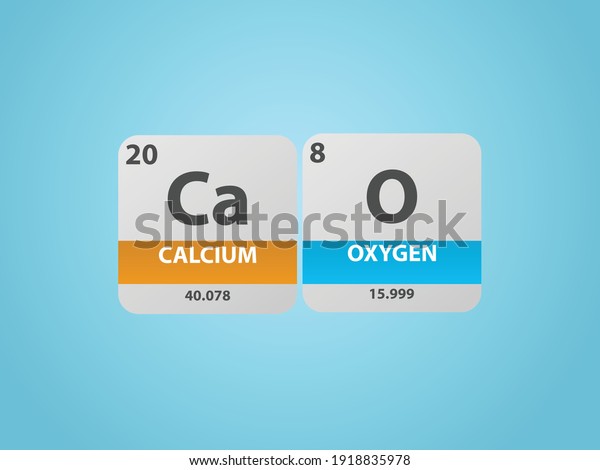 Calcium Oxide Cao Molecule Simple Molecular Stock Vector (Royalty Free ...
