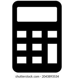 Calculator Black Calculator Symbol Stock Vector (Royalty Free ...