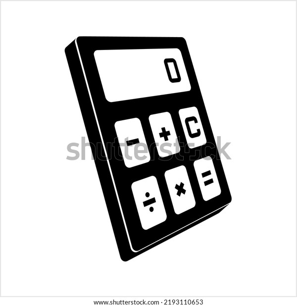 Calculator Icon Calculator Keypad Sign Vector Stock Vector (Royalty ...