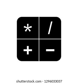Calculator Icon Math Icon Sign Design Stock Vector (Royalty Free ...
