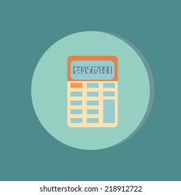 Calculator Office Sign Stock Vector (Royalty Free) 335121752