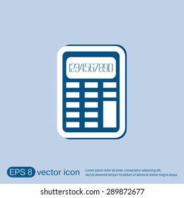 Calculator Office Sign Stock Vector (Royalty Free) 335121752