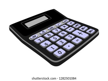 Calculator Vector Isolated On White Background Stock Vector (Royalty ...