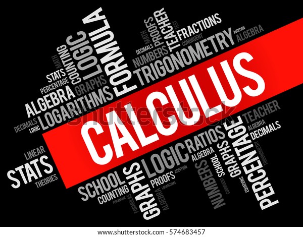 Calculus Word Cloud Collage Education Concept Stock Vector (Royalty ...