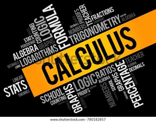 Calculus Word Cloud Collage Education Concept Stock Vector (Royalty ...