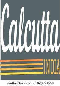 Calcutta India Design Vector Illustration Use Stock Vector (Royalty ...